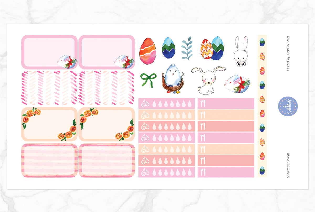 Easter Day Weekly Kit - Erin Condren Planner Stickers – Stickers by AshleyK