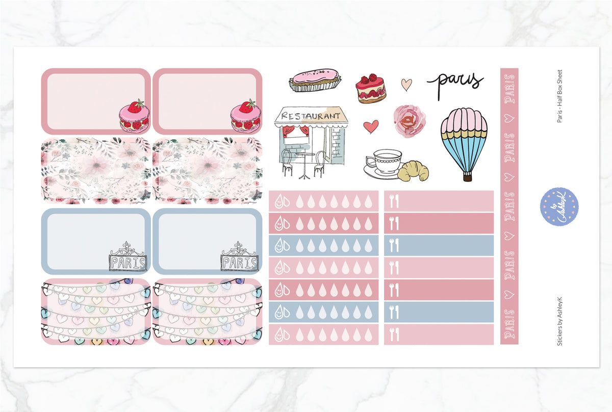 Paris Weekly Kit - Erin Condren Planner Stickers – Stickers by AshleyK
