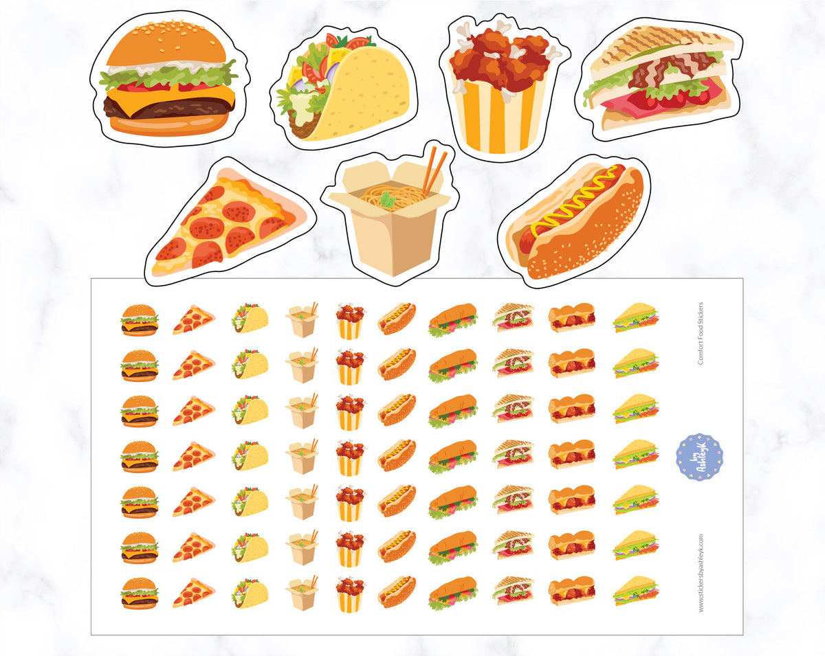 Comfort Food Stickers – Stickers by AshleyK