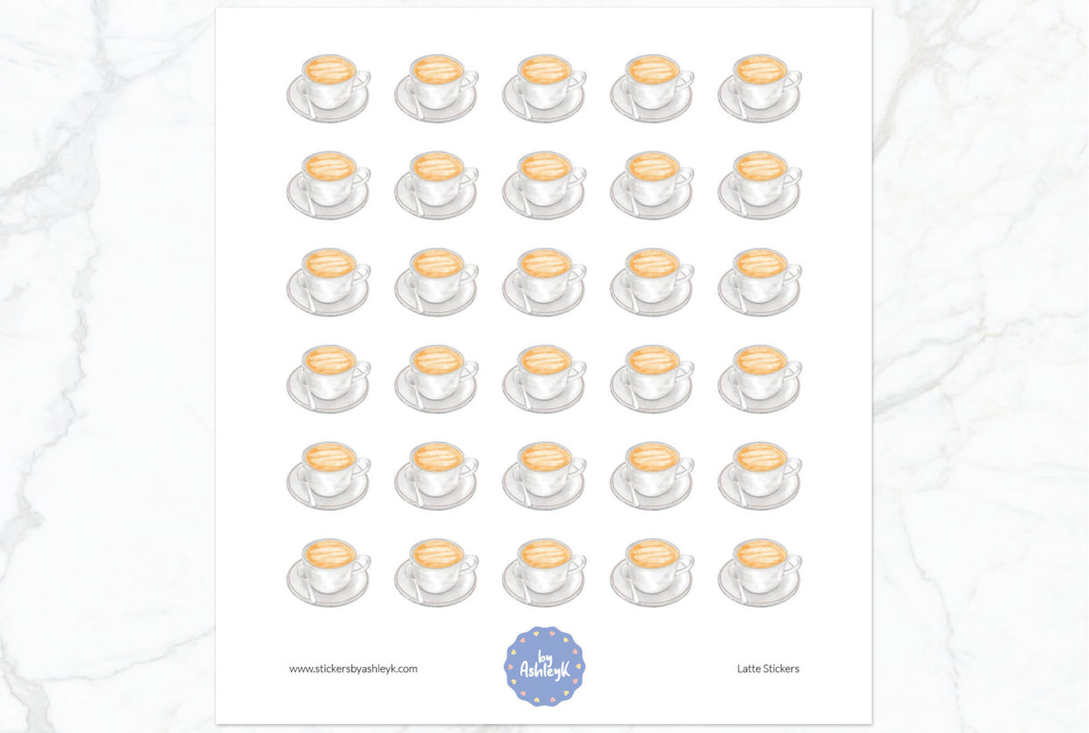 Latte Planner Stickers – Stickers by AshleyK