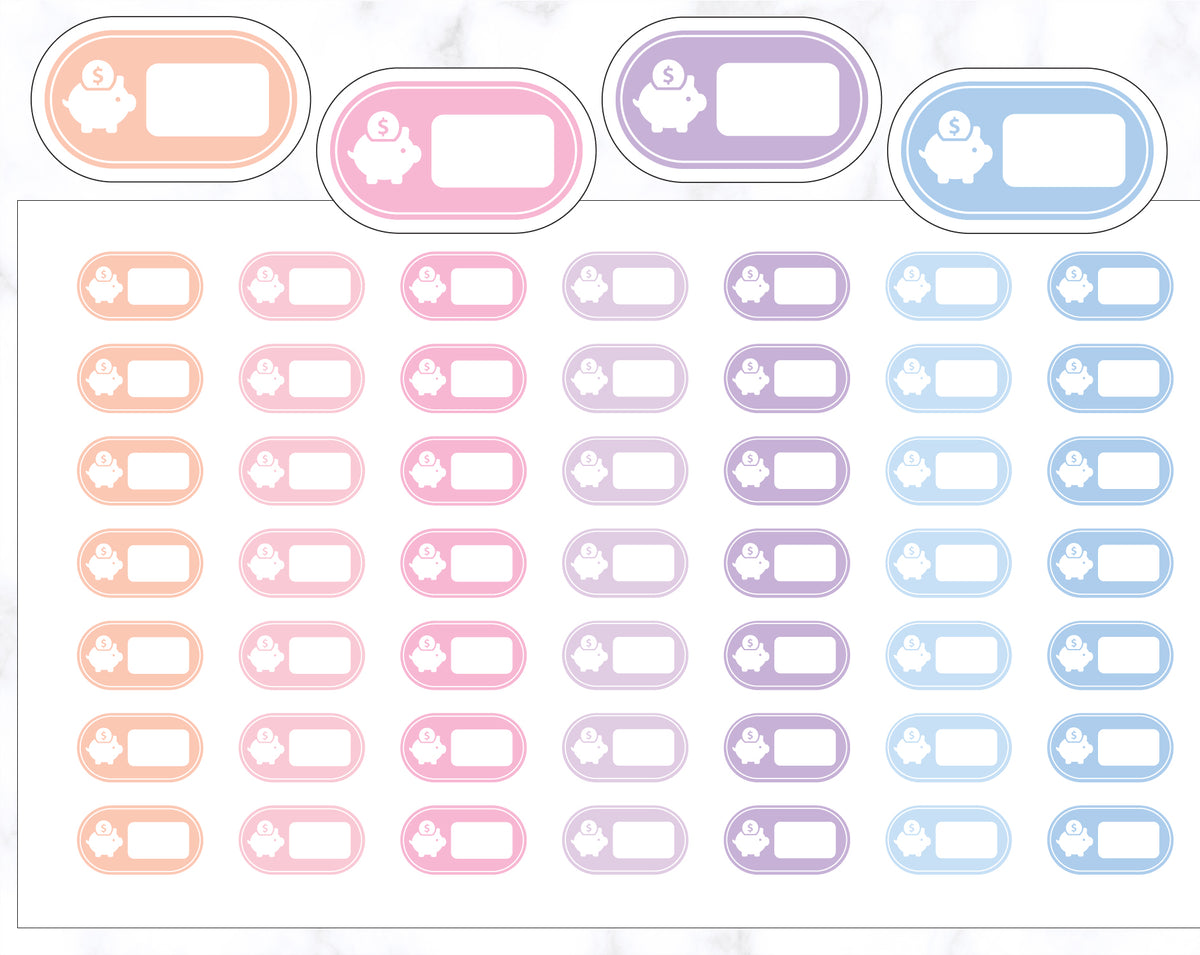 Saving Tracker Planner Stickers – Stickers by AshleyK