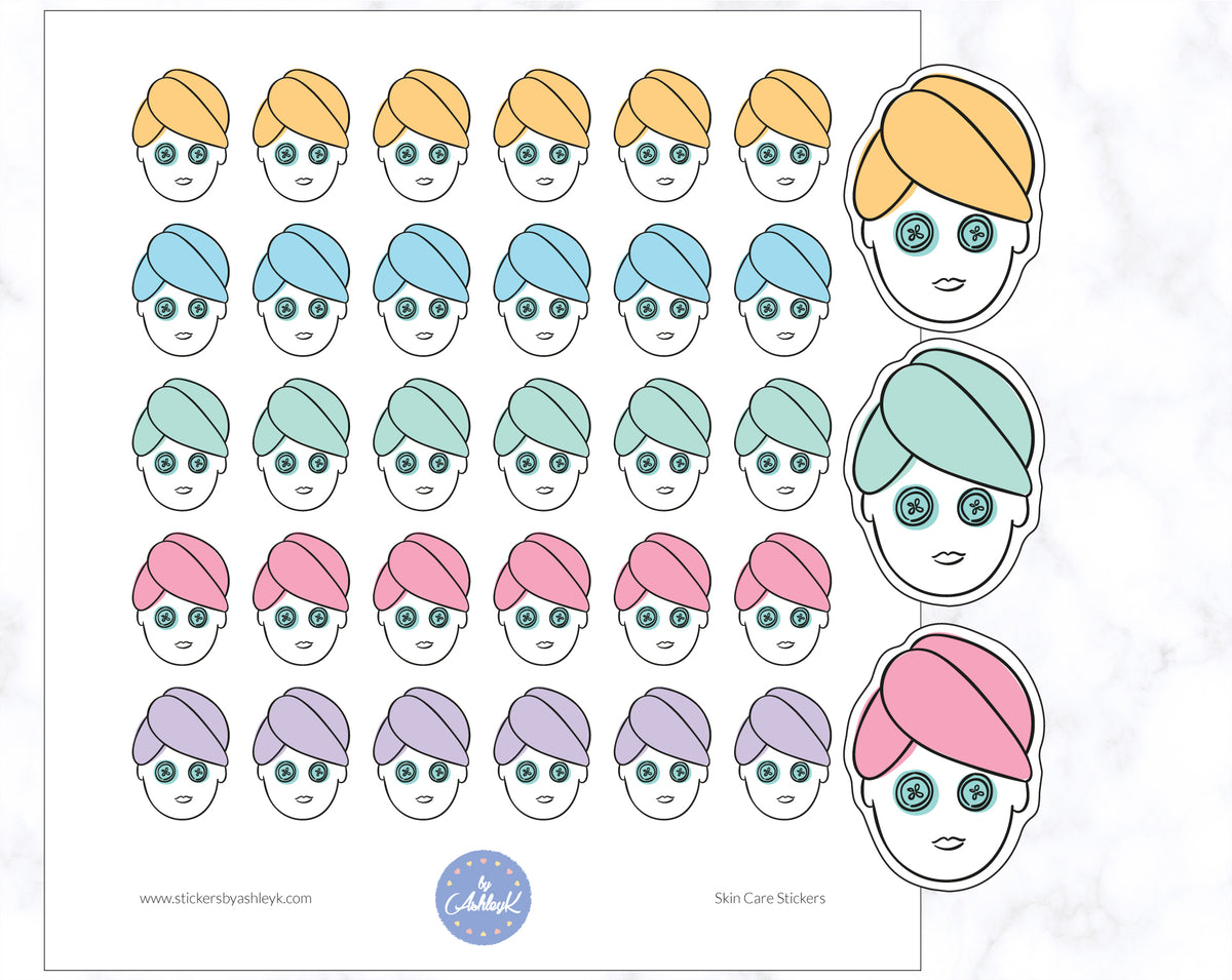 Skin Care Stickers – Stickers by AshleyK