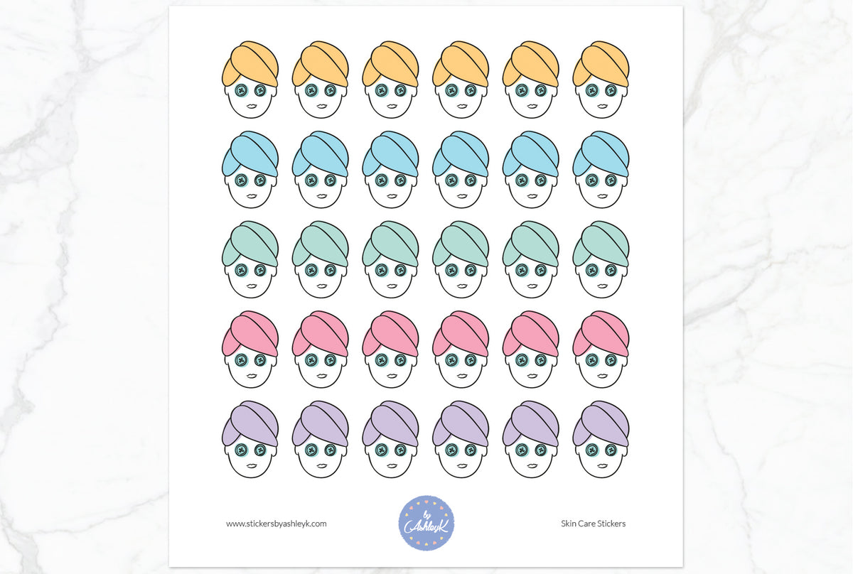 Skin Care Stickers – Stickers by AshleyK