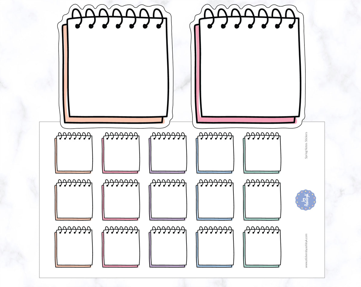 Spring Notes Stickers – Stickers by AshleyK