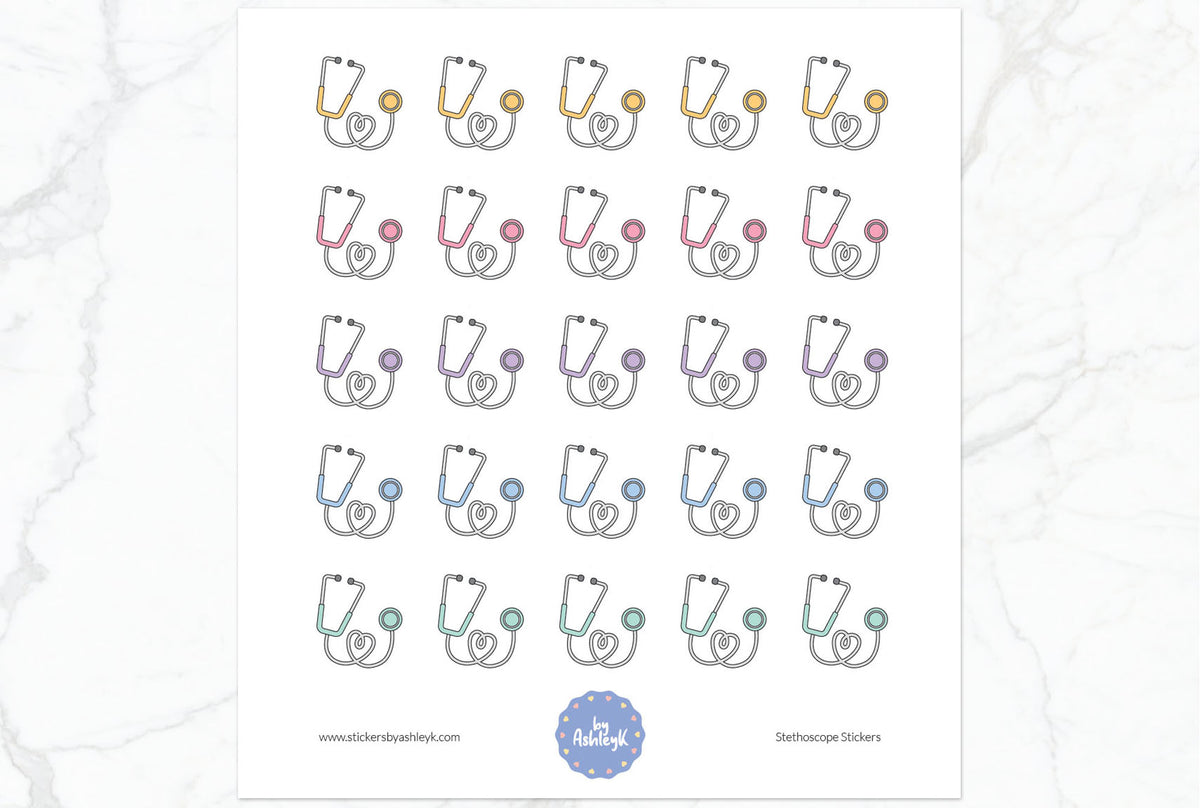 Stethoscope Planner Stickers – Stickers by AshleyK