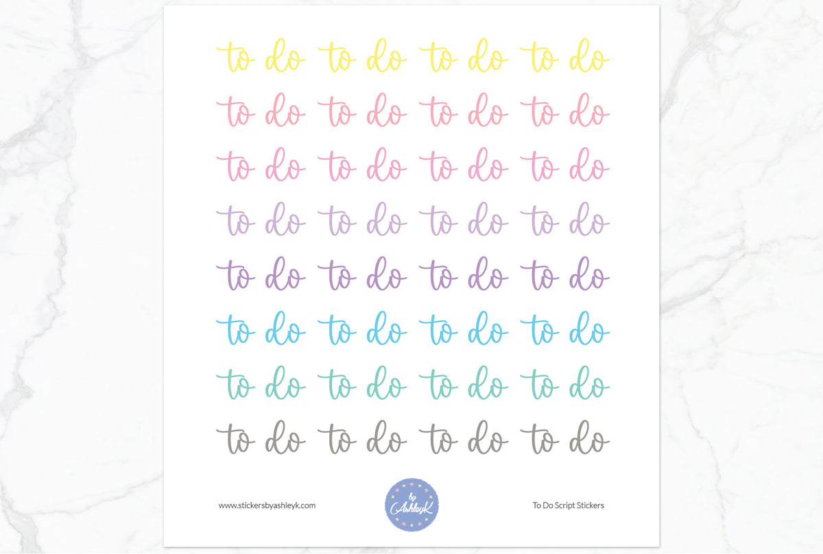 To Do Script Planner Stickers – Stickers by AshleyK