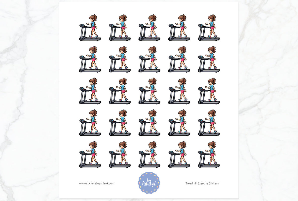 Treadmill Exercise Planner Stickers – Stickers by AshleyK