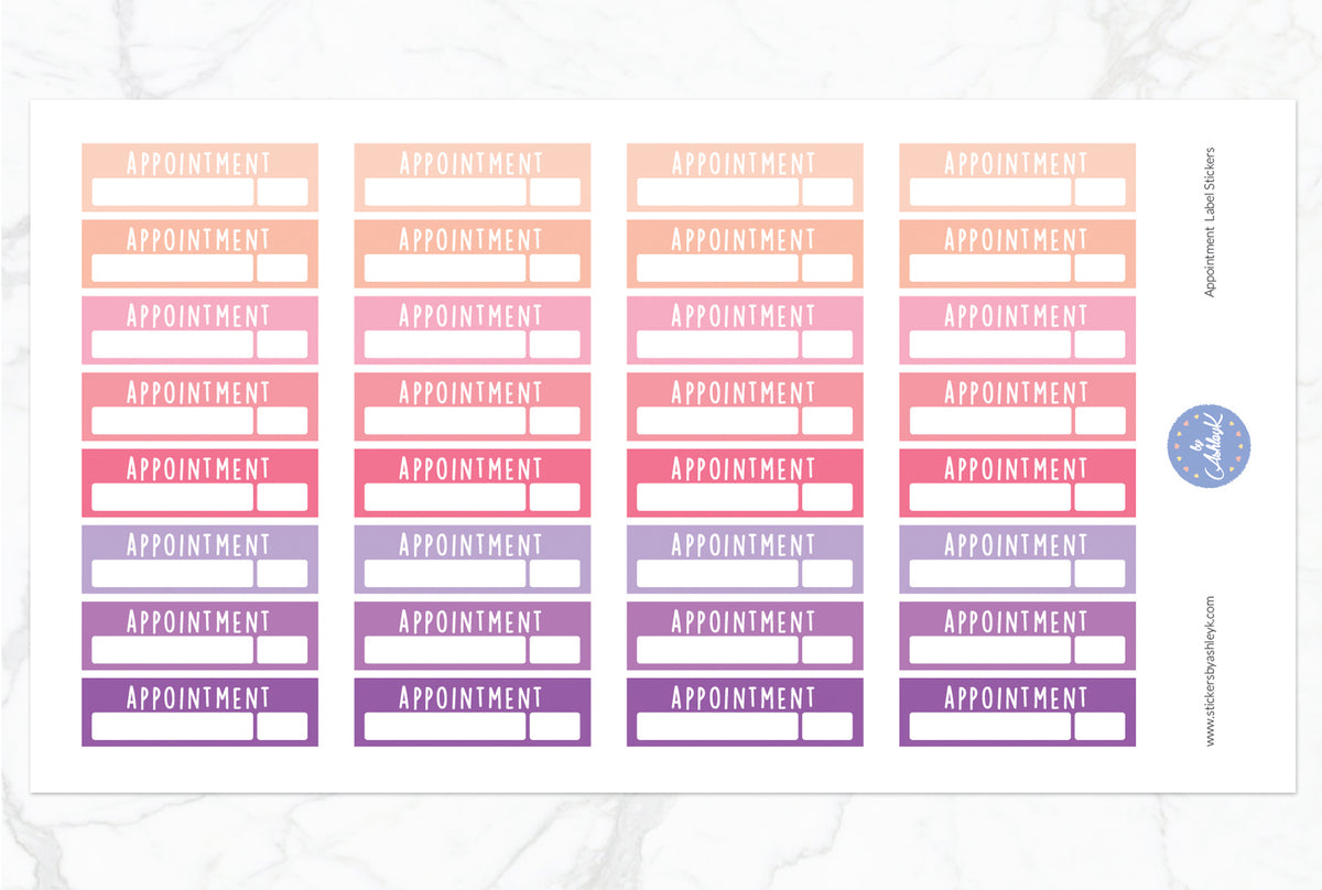 Appointment Planner Stickers – Stickers by AshleyK