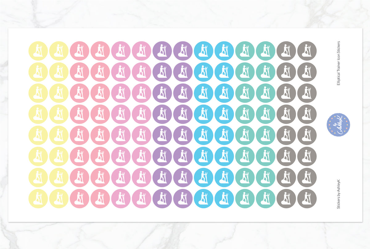 Elliptical Trainer Icon Stickers – Stickers by AshleyK
