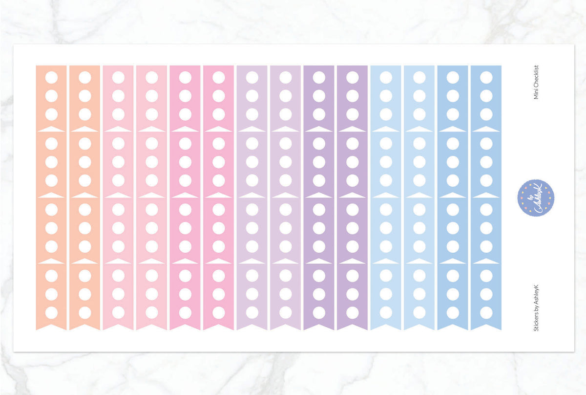 Mini Checklist Planner Stickers – Stickers by AshleyK