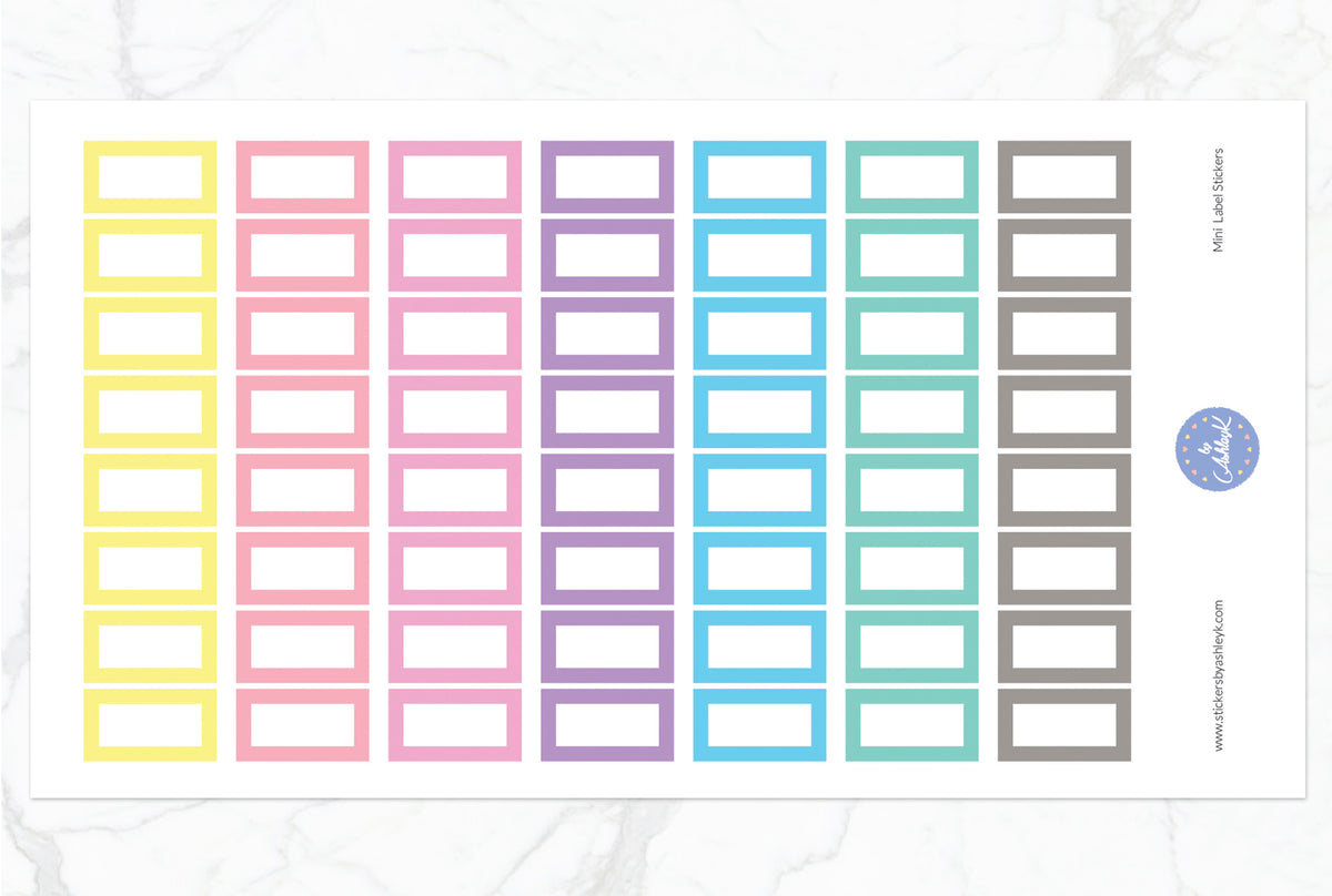 Mini Label Planner Stickers – Stickers by AshleyK