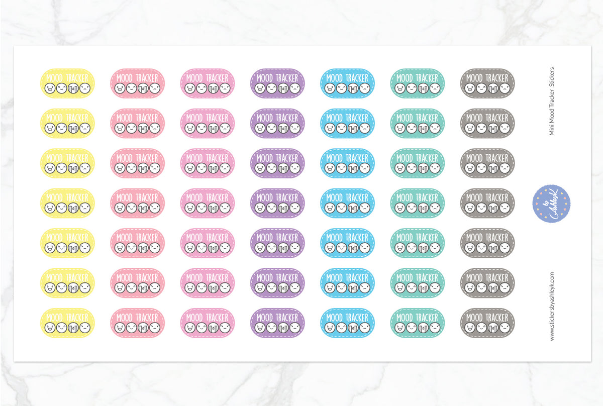 Mini Mood Tracker Planner Stickers – Stickers by AshleyK