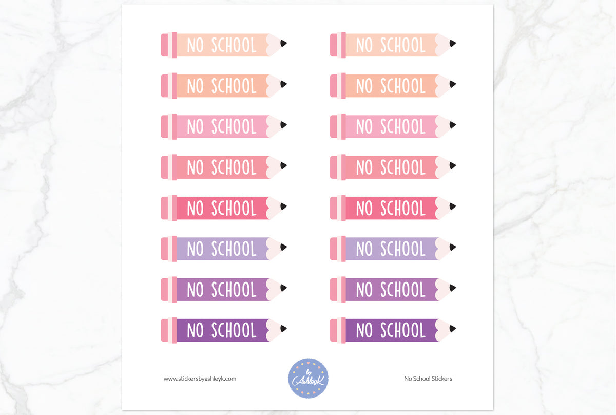 No School Stickers – Stickers by AshleyK