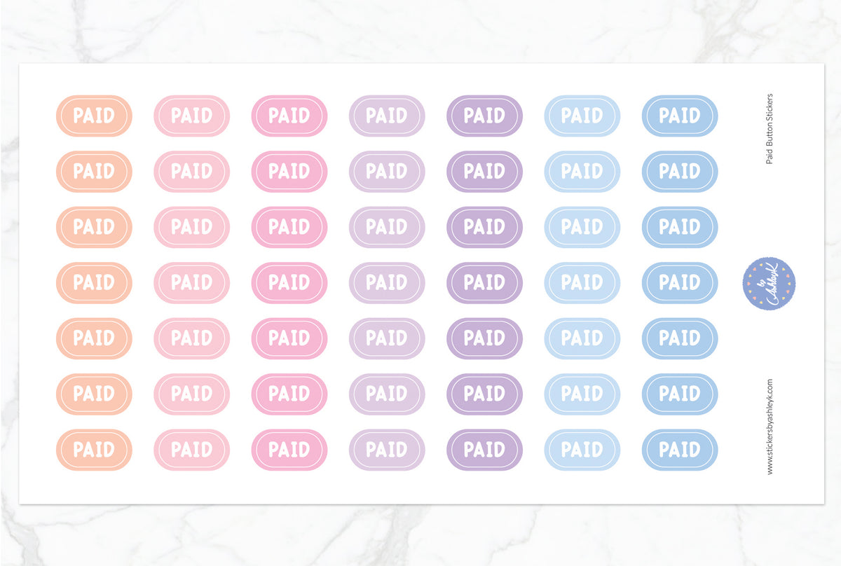Paid Button Stickers – Stickers by AshleyK