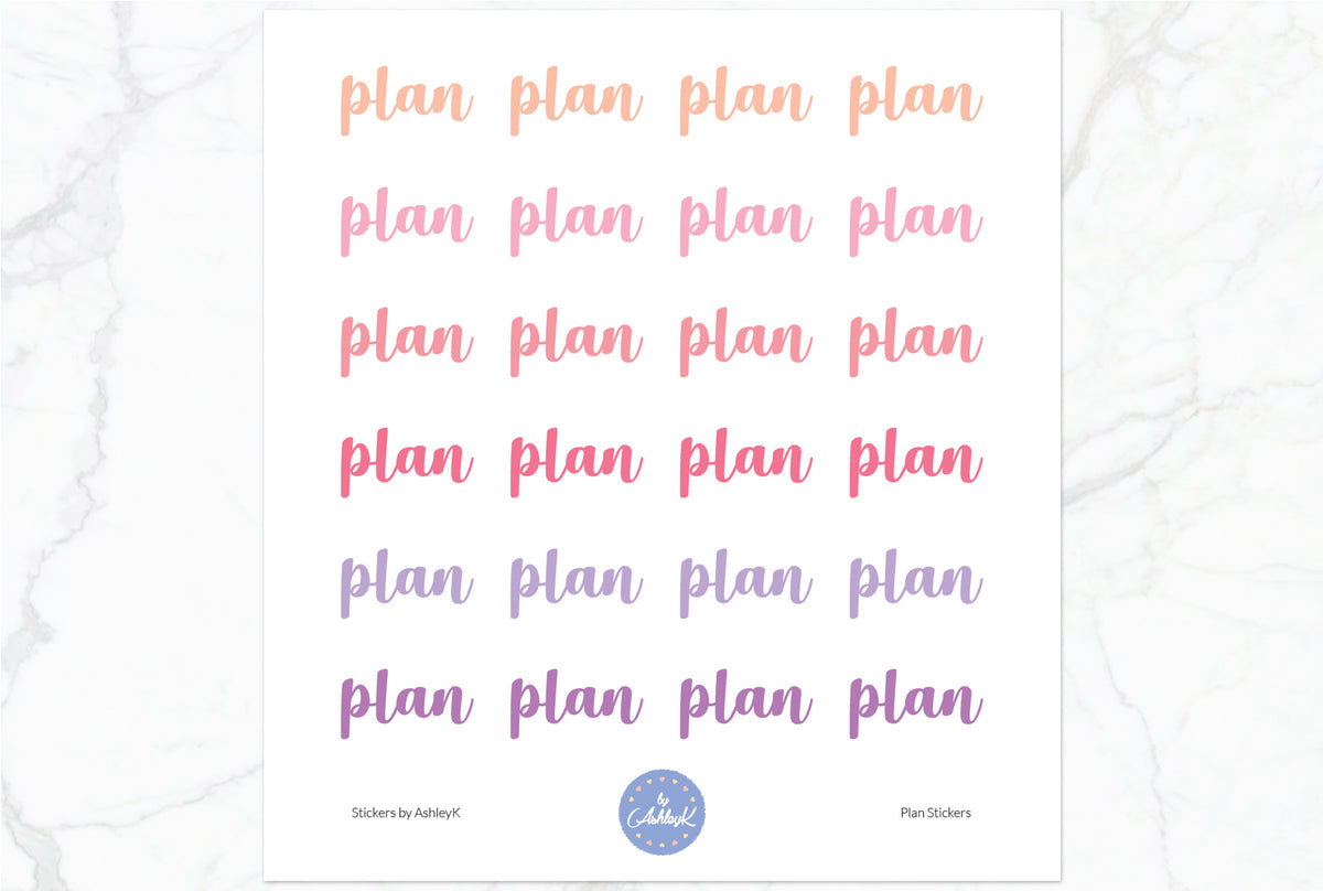 Plan Script Planner Stickers – Stickers by AshleyK