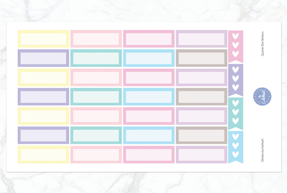 Quarter Box Stickers – Stickers by AshleyK