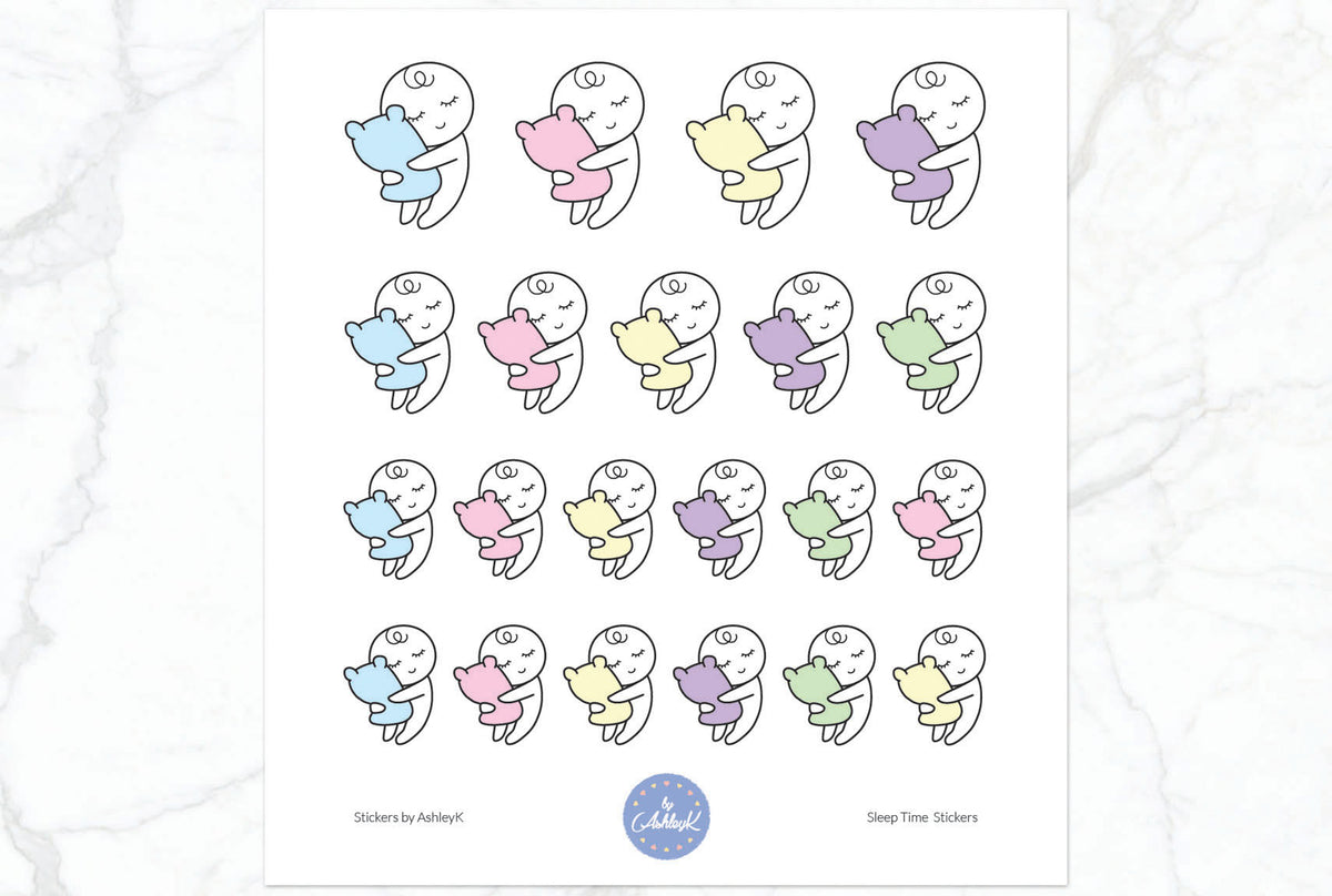 Sleep Time Emoji Stickers – Stickers by AshleyK