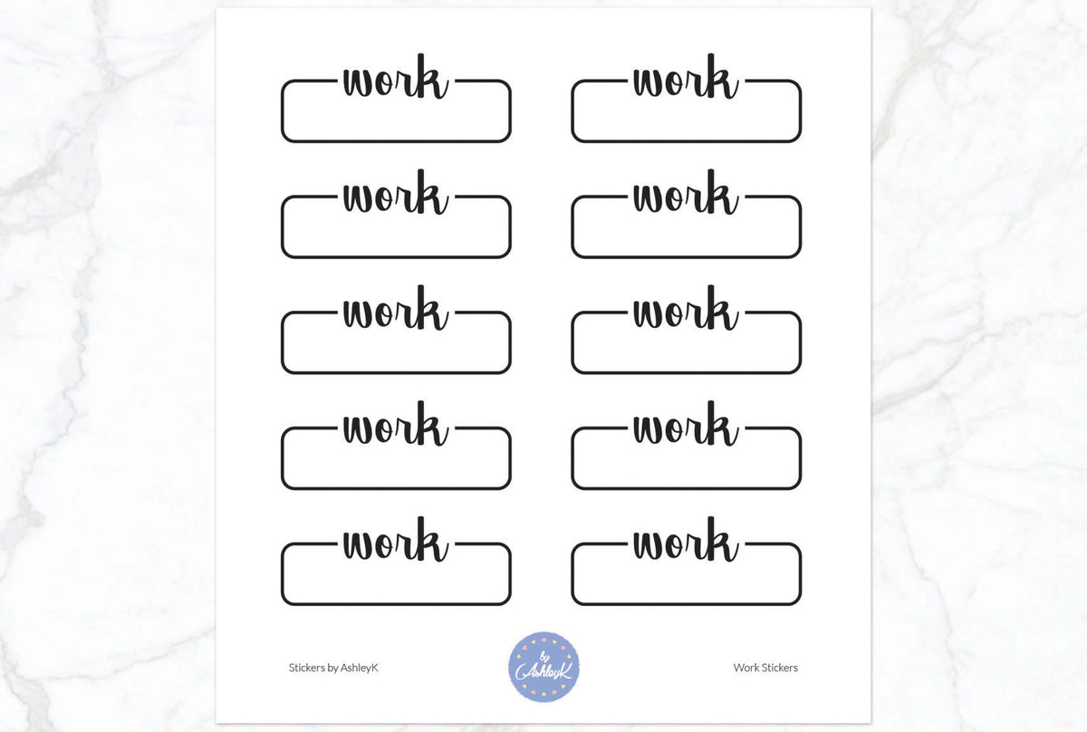 Work Planner Stickers – Stickers by AshleyK