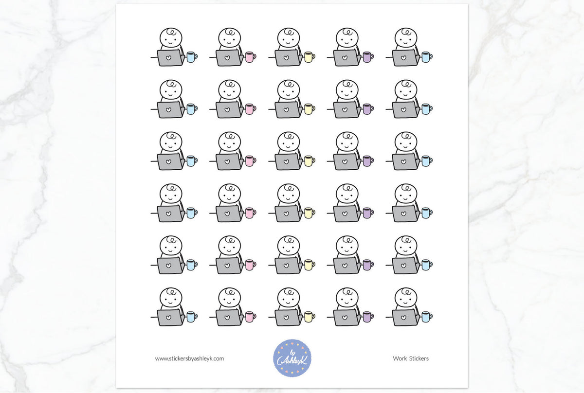 Mini Work Emoji Stickers – Stickers by AshleyK